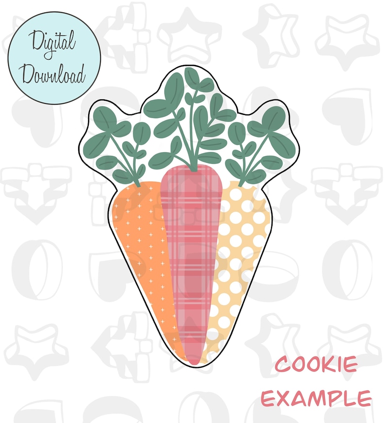 Carrot Bundle Cookie Cutter STL File - for 3D Printing - Etsy