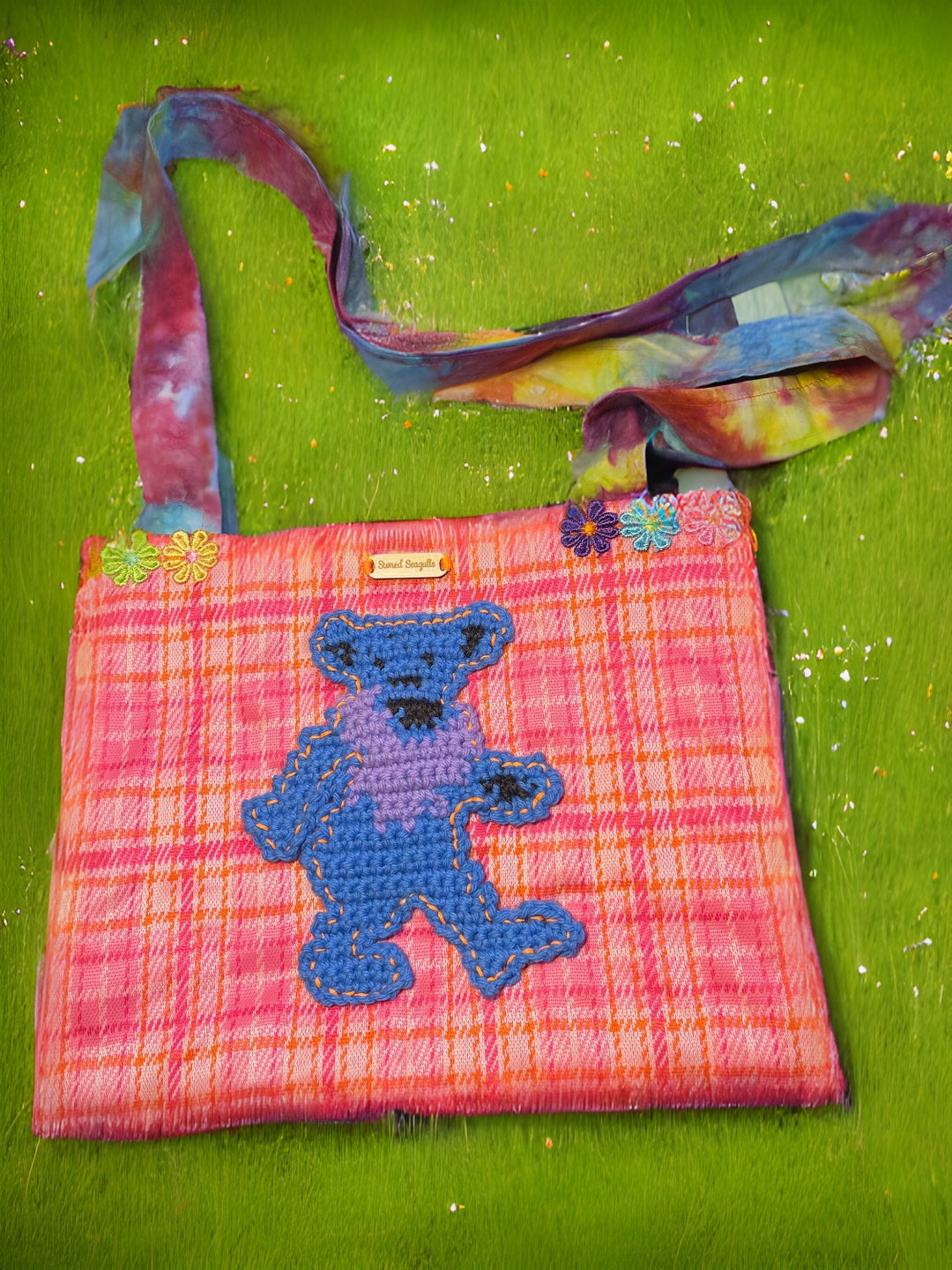 Cross-body Bag, Plaid, Flannel, Handmade, Unique, Shoulder Bag, Tote ...