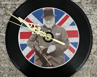 Winston Churchill Desk Clock With Lighted Bust- Unique Gift - Etsy