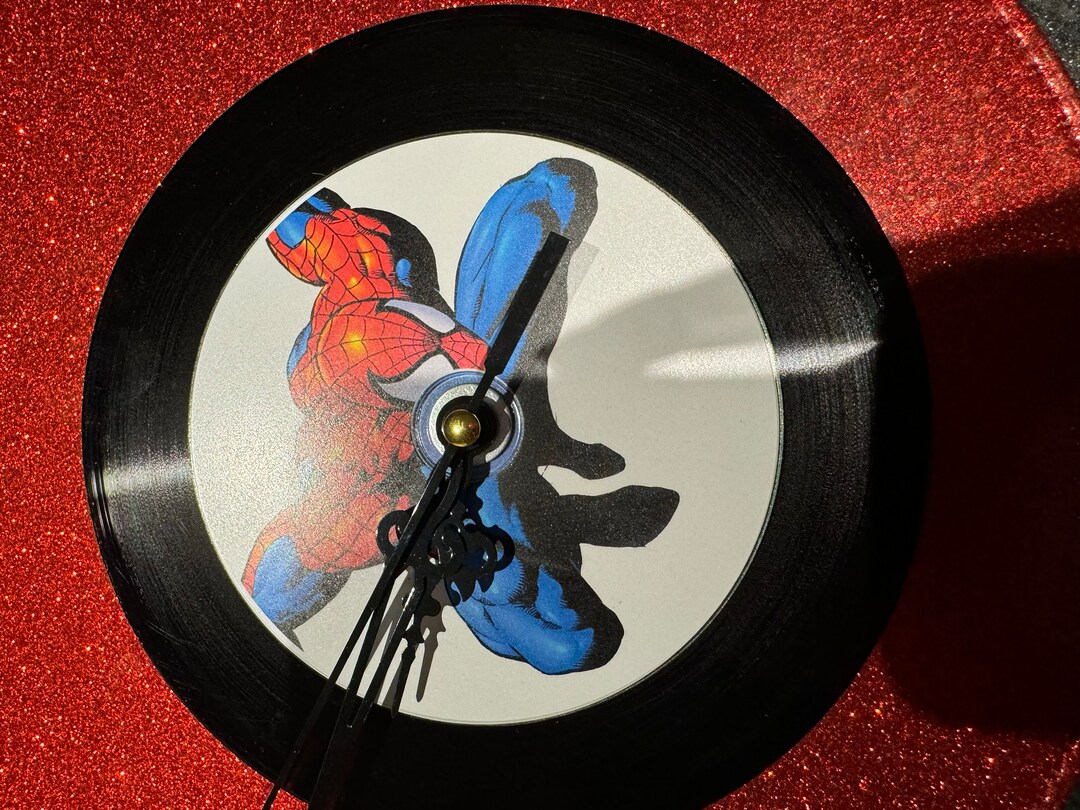 Spiderman Clock - Etsy