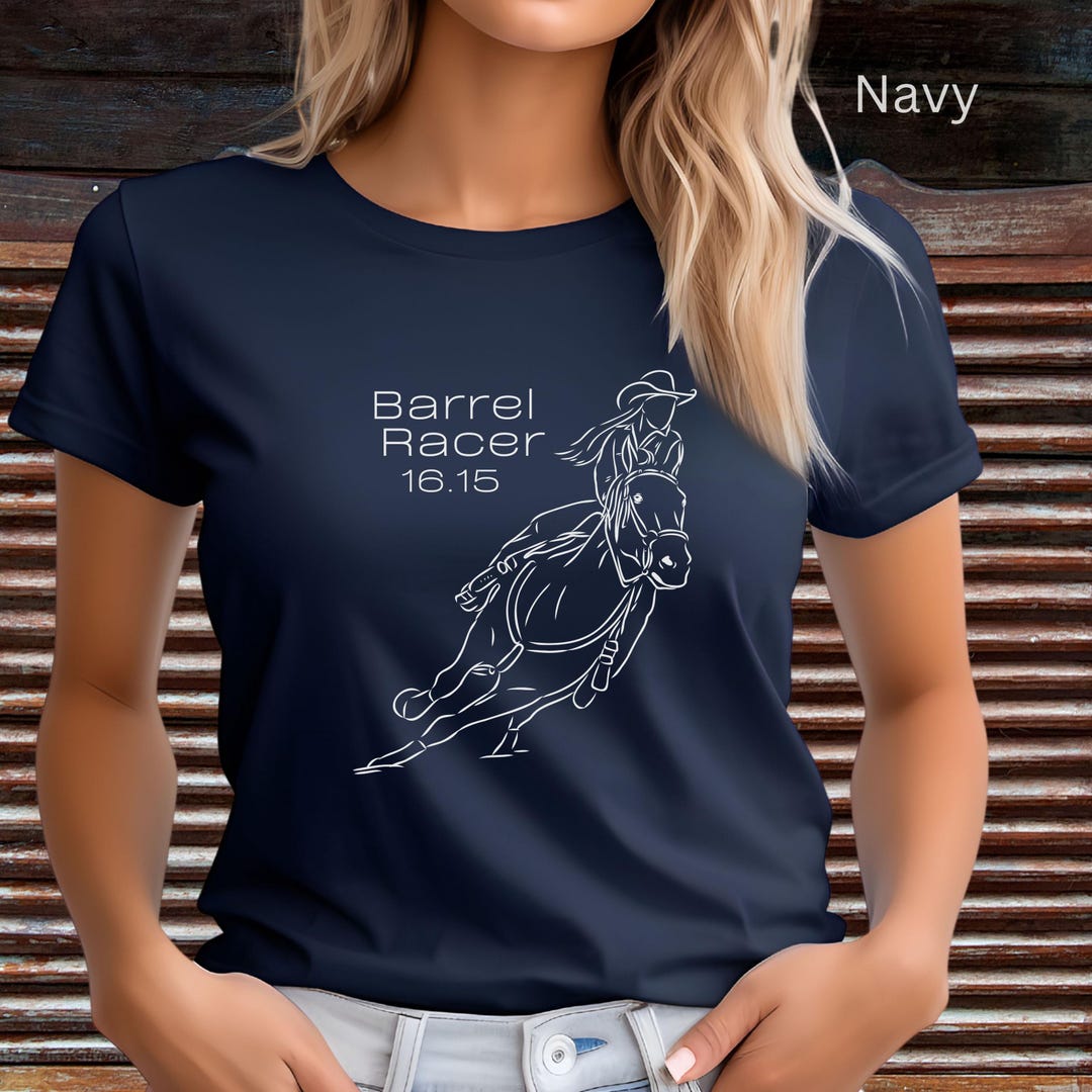 Personalized Barrel Racer Time Shirt Gift, Custom Race Tshirt, Rodeo ...