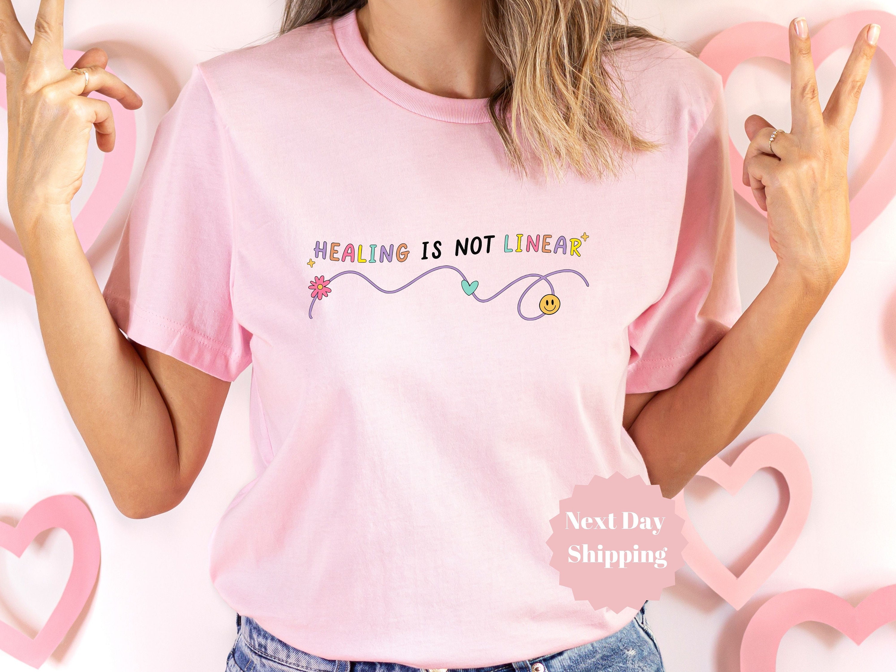 Healing is Not Linear, Mental Health Shirt, Healing is Not Linear Shirt ...