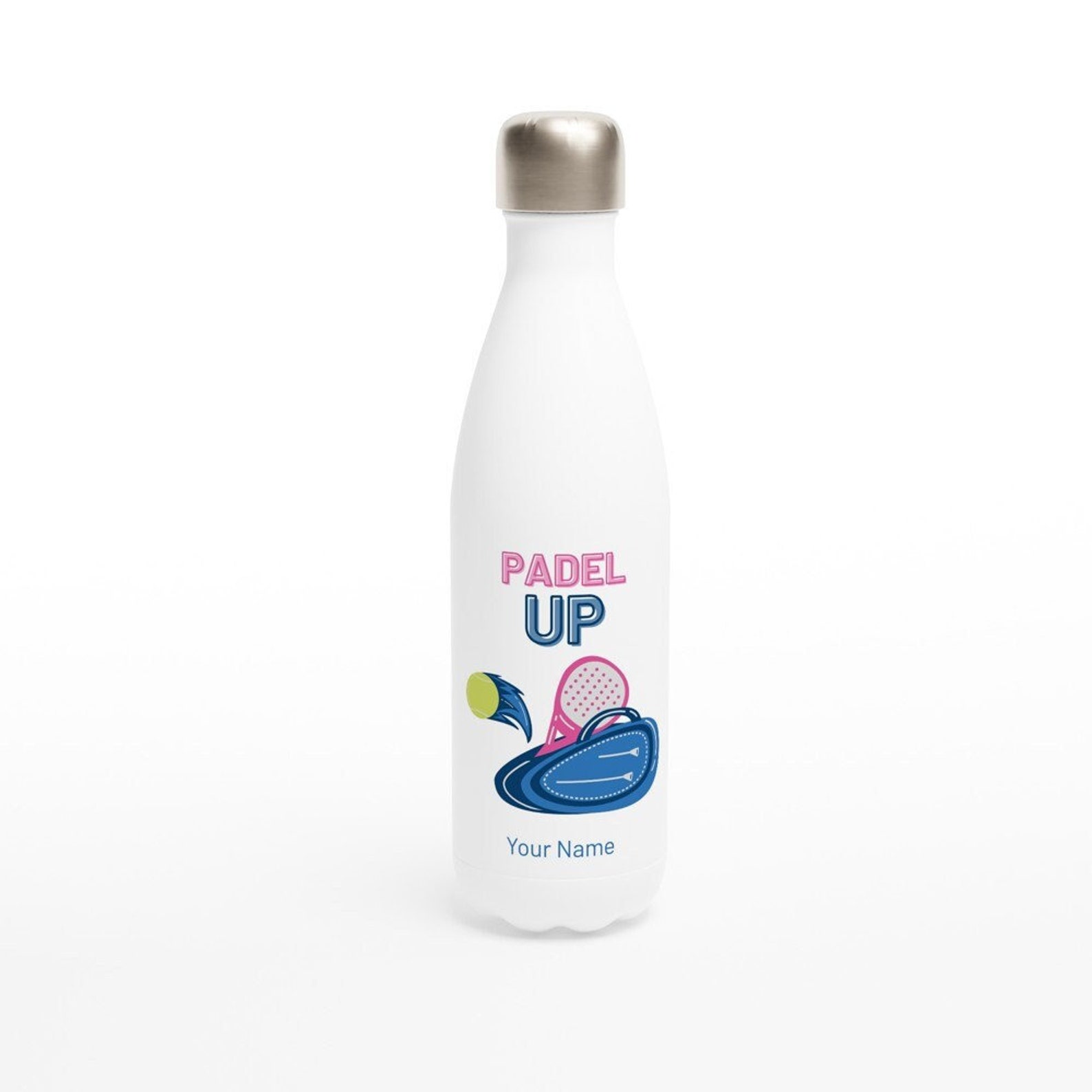 Personalized Padel Tennis Water Bottle, Gift for Padel Players, Padel ...