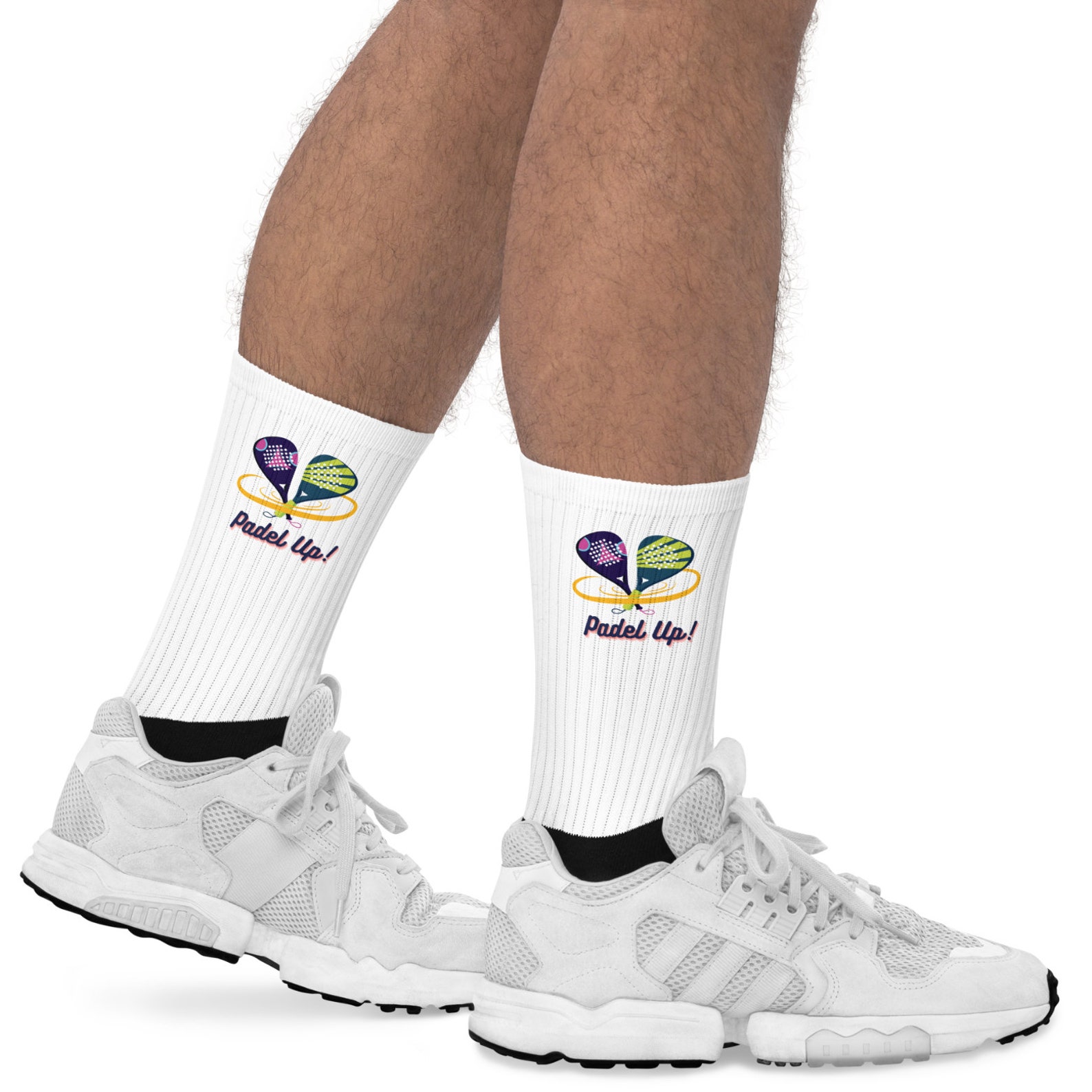 Performance Padel Tennis Socks 'padel Up', Morsomme Padelsokker, Sokker ...