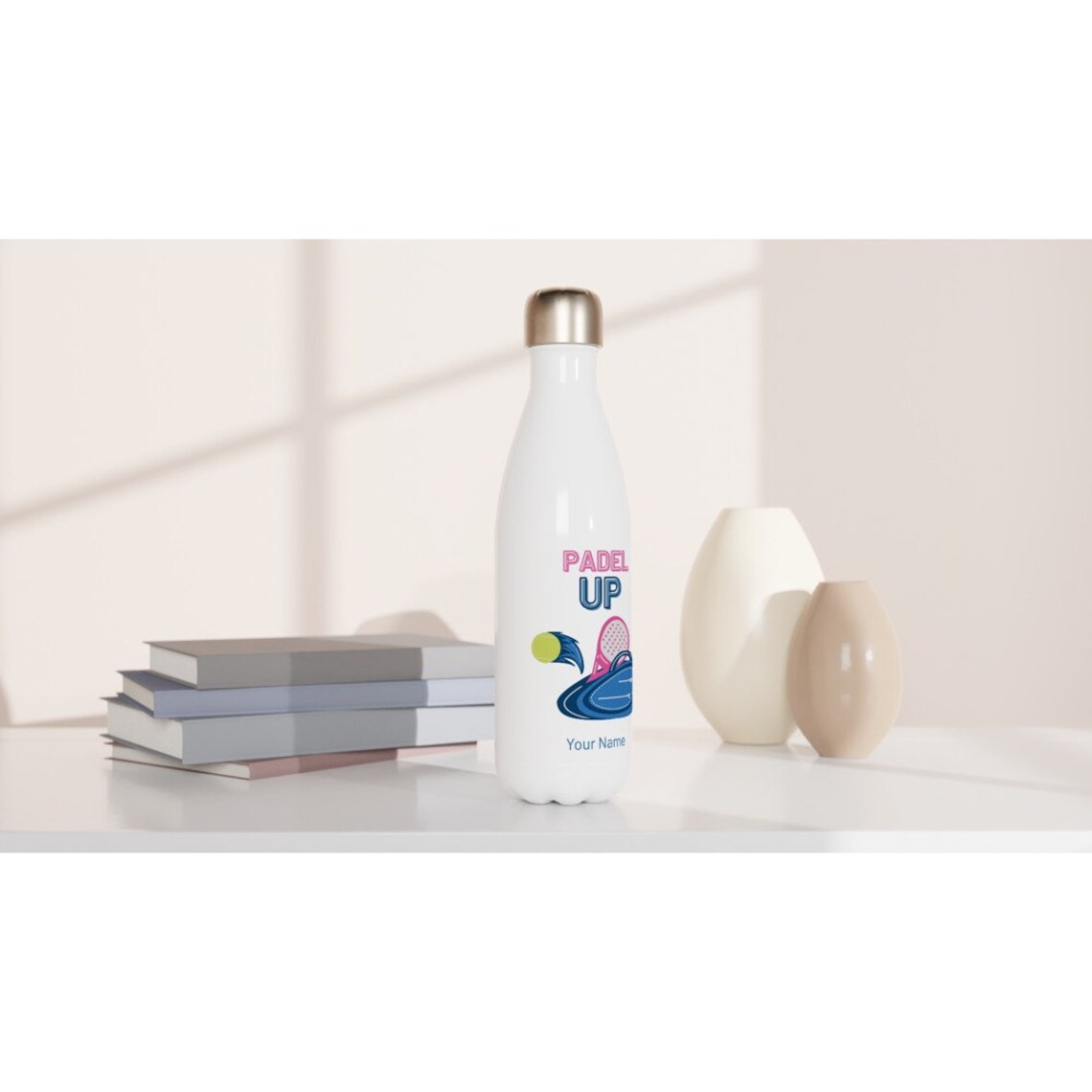 Personalized Padel Tennis Water Bottle, Gift for Padel Players, Padel ...