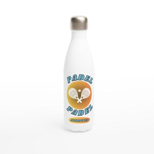 Personalized Padel Tennis Water Bottle, Gift for Padel Players, Custom ...