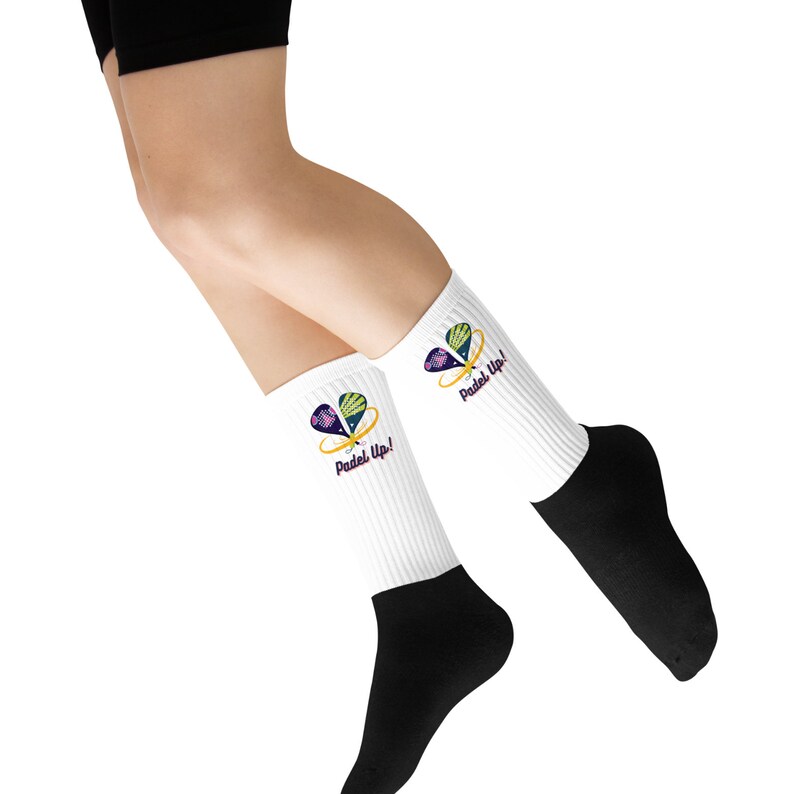 Performance Padel Tennis Socks 'padel Up', Morsomme Padelsokker, Sokker ...