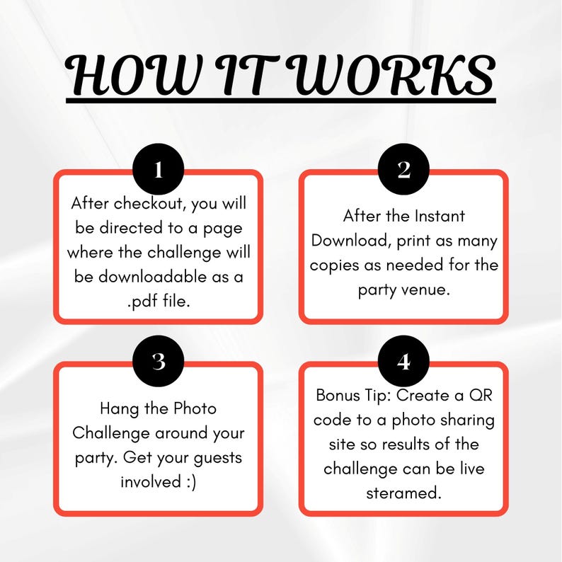 Adult Birthday Party Game Photo Challenge Scavenger Hunt, Adult Fun ...