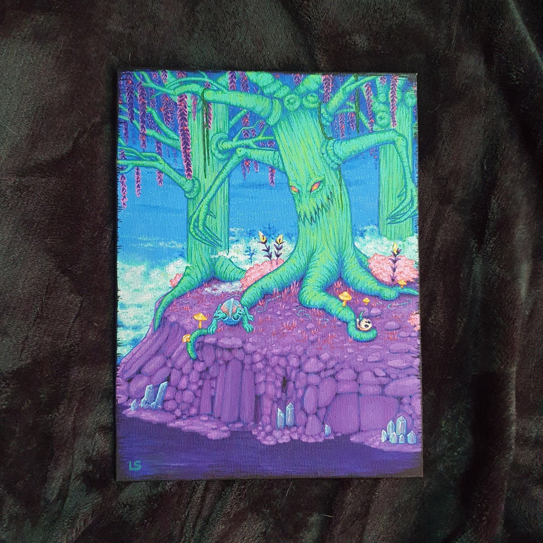 Creepy Tree Painting, Fantasy World, Sci-fi Horror, Monster, Eerie ...