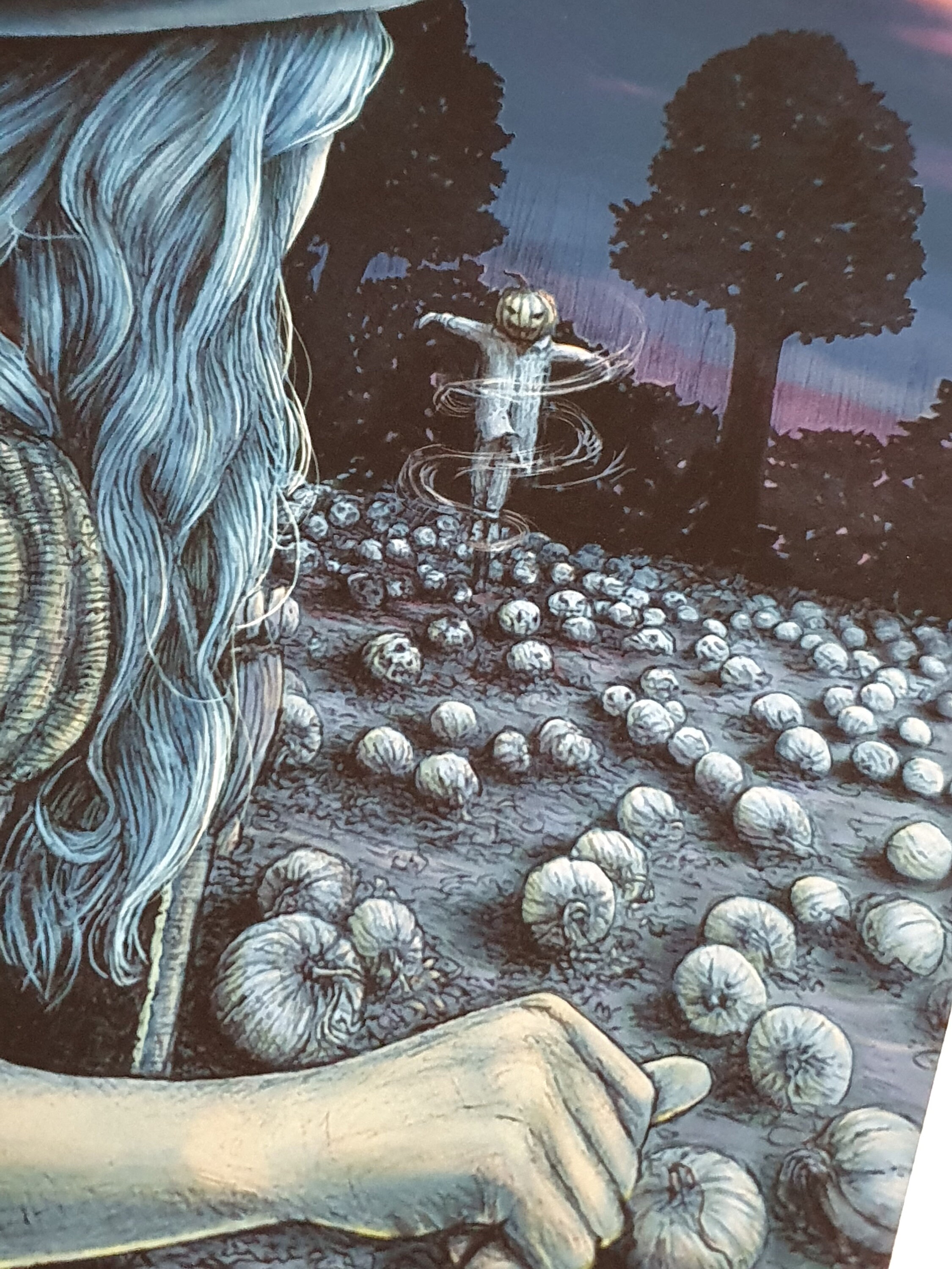 Witch Pumpkin Painting, A4 Fine Art Print. Witches, Witchcraft, Spooky ...