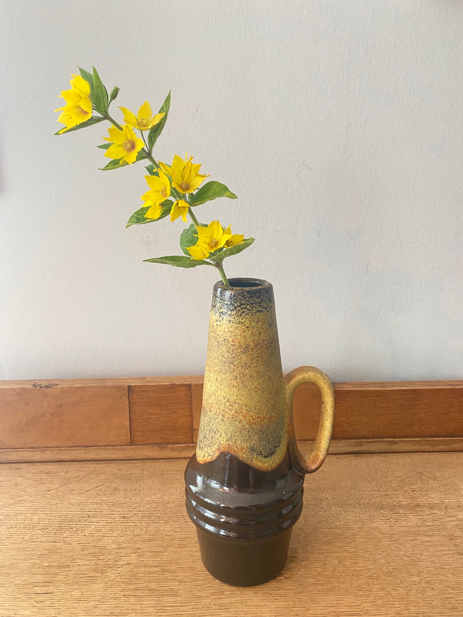 Vintage Vase Made by Scheurich Keramik, 400-22. Glossy Brown With ...