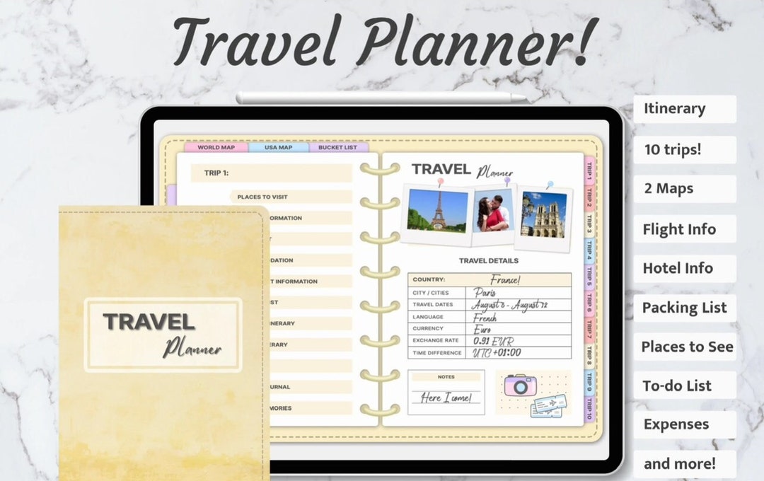 Travel Planner - Etsy