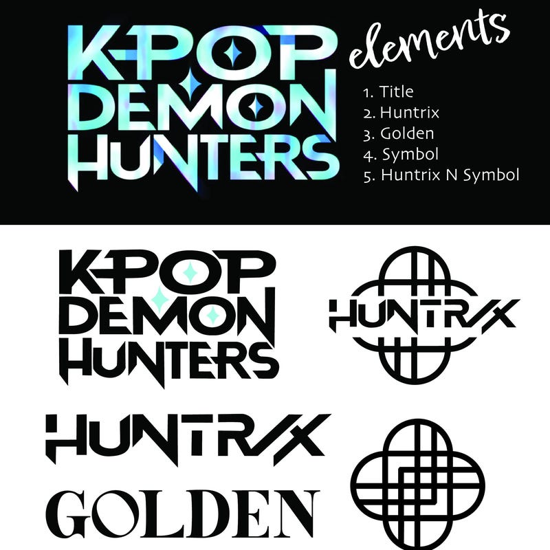 Huntrix font kpop demon hunters - Etsy España