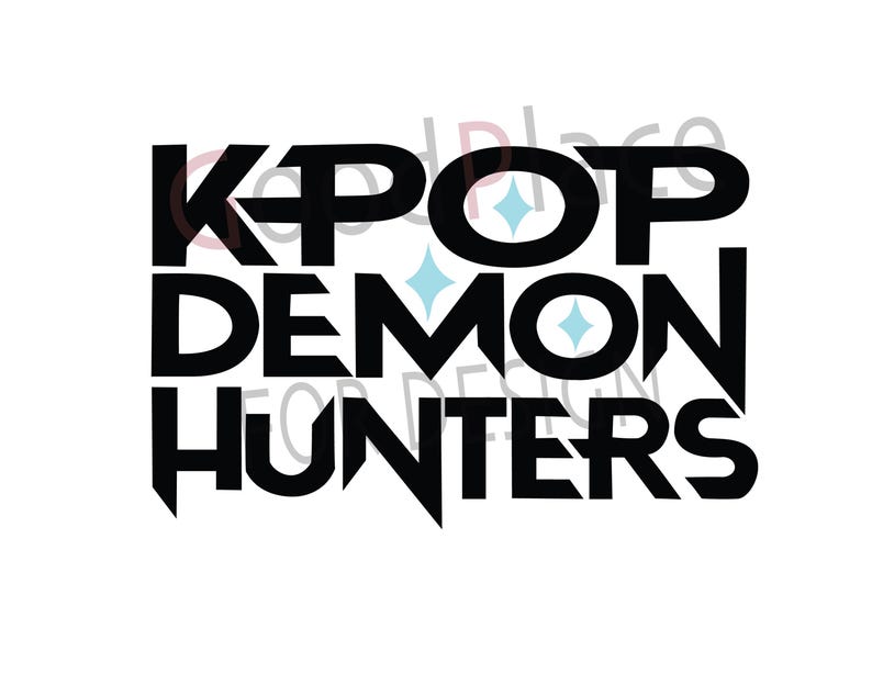 K Pop Demon Hunters Elements Title Huntrix Golden Symbol SVG PNG PDF ...