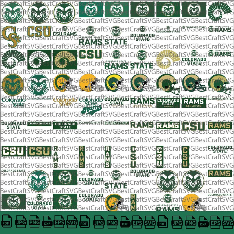 Colorado State SVG Bundle, Rams Football, SVG Bundle, Cricut, Printable ...
