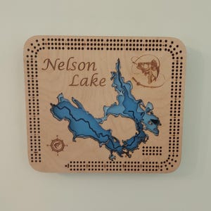 Any Lake Cribbage Board - Etsy