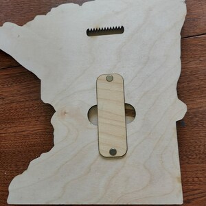 Minnesota Cribbage Board, Laser Cut Wood in Minnesota Shape, Game Board ...