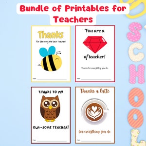 Bundle Teacher Appreciation, Teacher Appreciation Week, Teacher ...