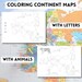 Coloring Maps Bundle for Kids Printable Maps, Coloring Animals, Busy ...