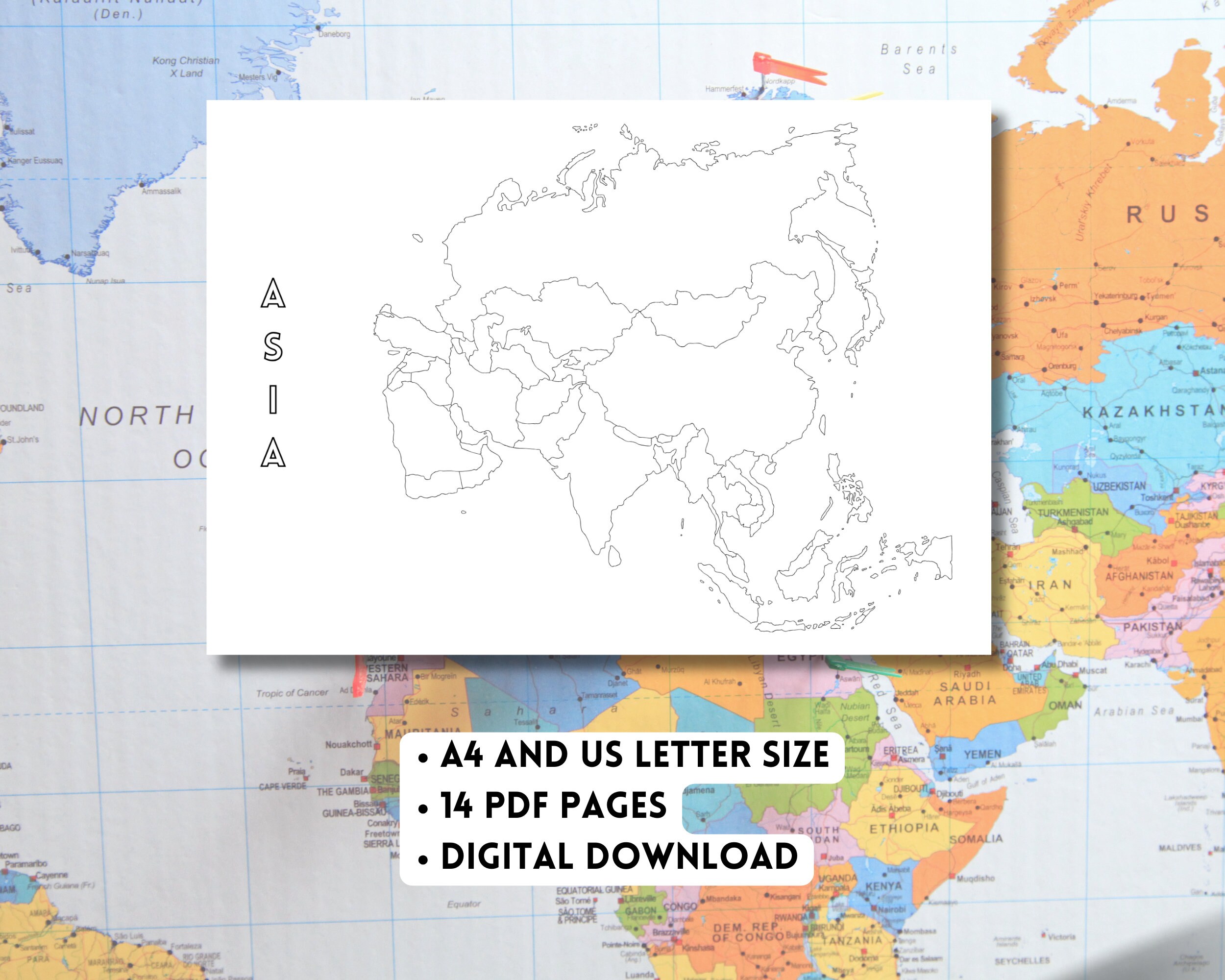 Coloring Maps Bundle for Kids Printable Maps, Coloring Animals, Busy ...