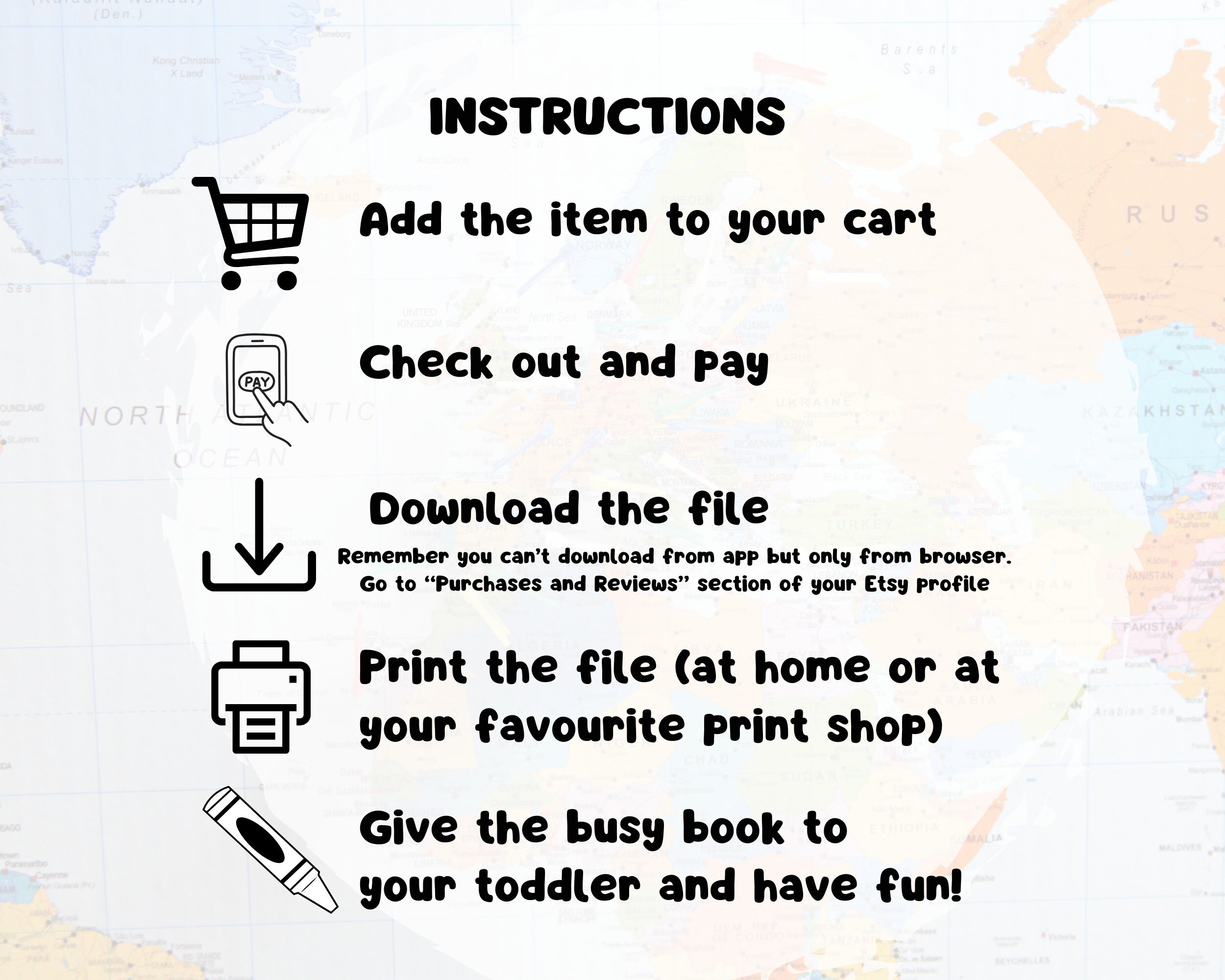 Coloring Maps Bundle for Kids - Printable Maps, Coloring Animals, Busy ...