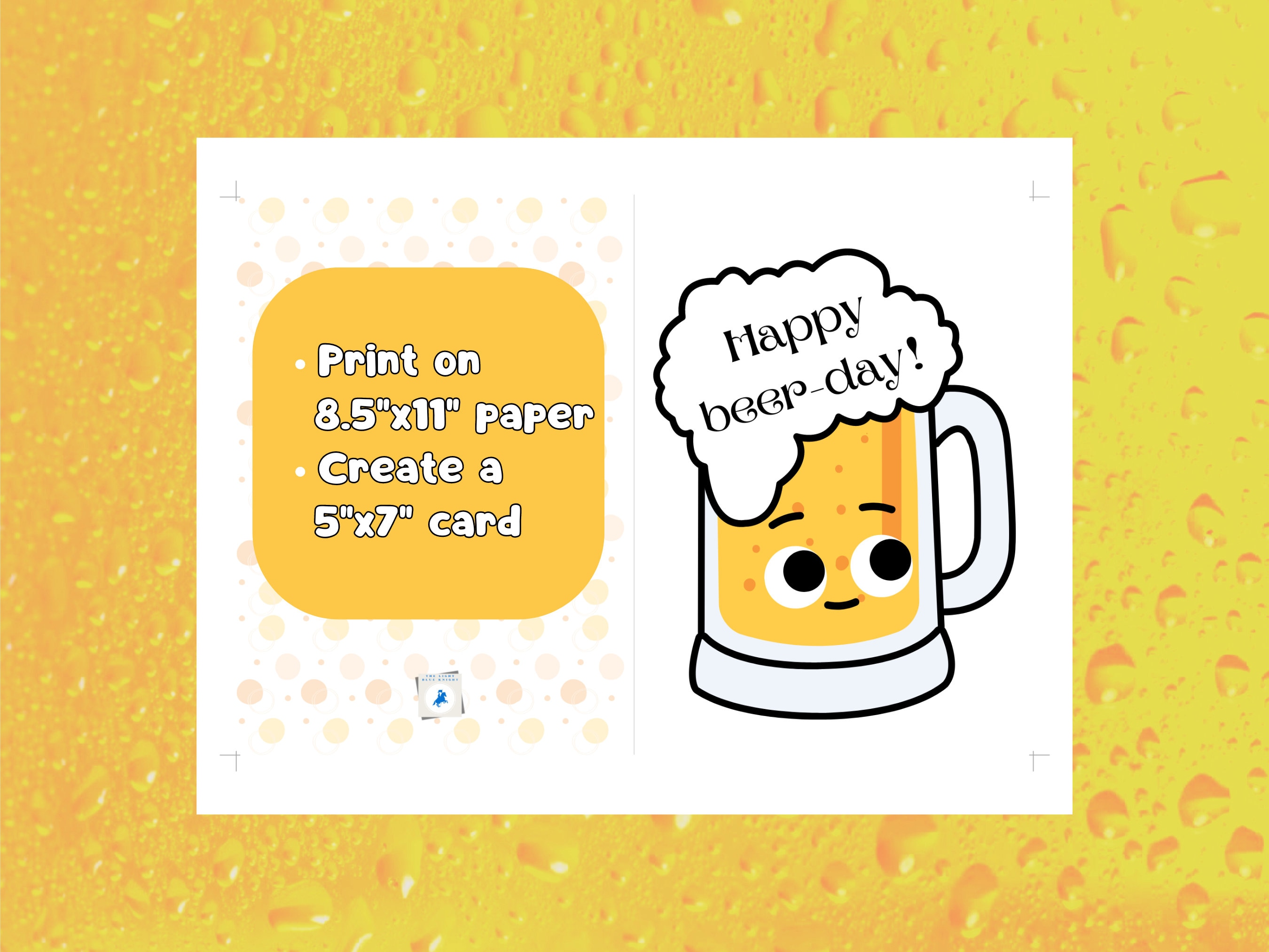 Funny Birthday Beer Printable Card, Cheers to Another Year, Happy Beer ...