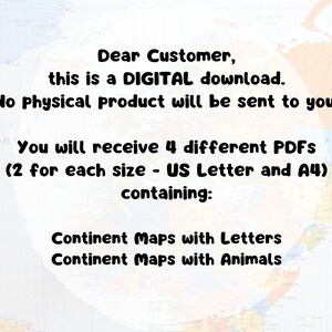 Continent Maps Coloring Pages – Kids' Educational Activity (digital ...
