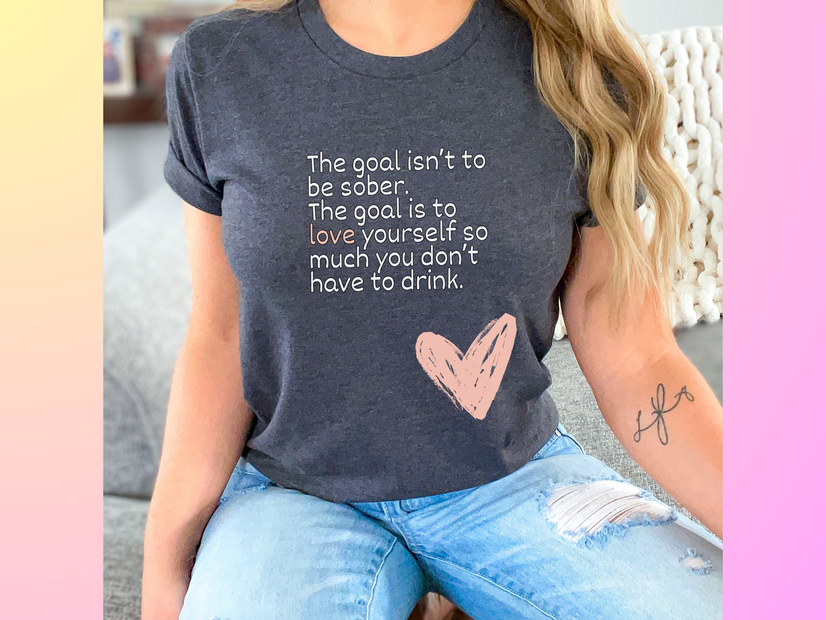 Love Yourself Mental Health Awareness Shirt, Motivating Apparel Wife ...