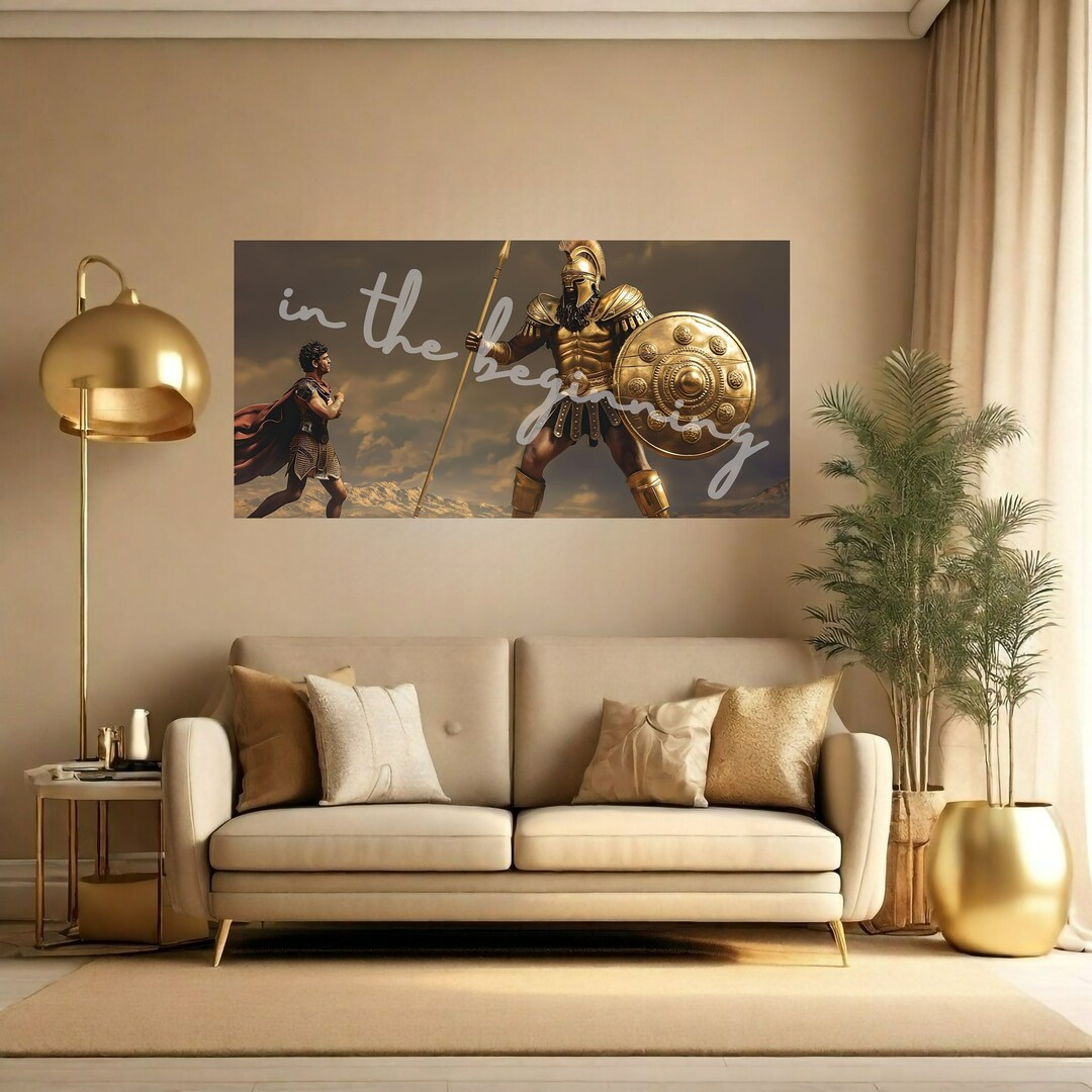 David and Goliath - Etsy