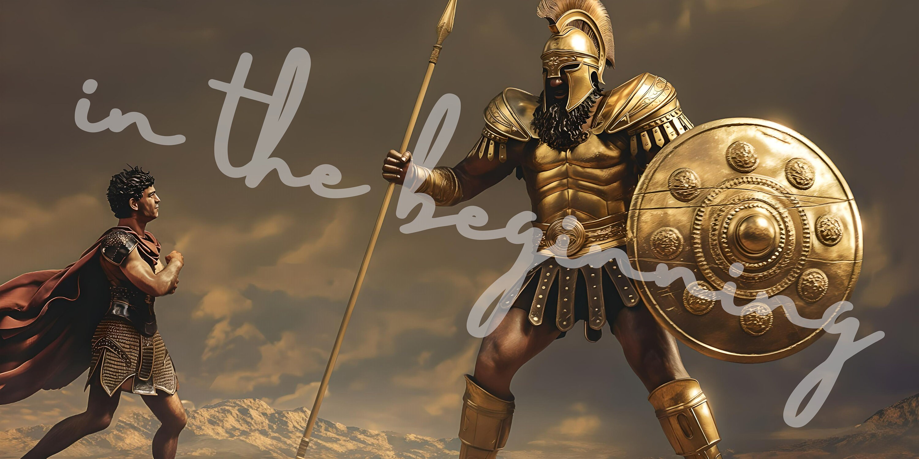 David and Goliath - Etsy