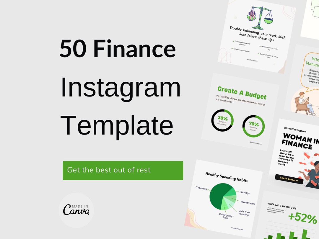 50 Finance Instagram Template Posts to Increase Engagements on Your ...
