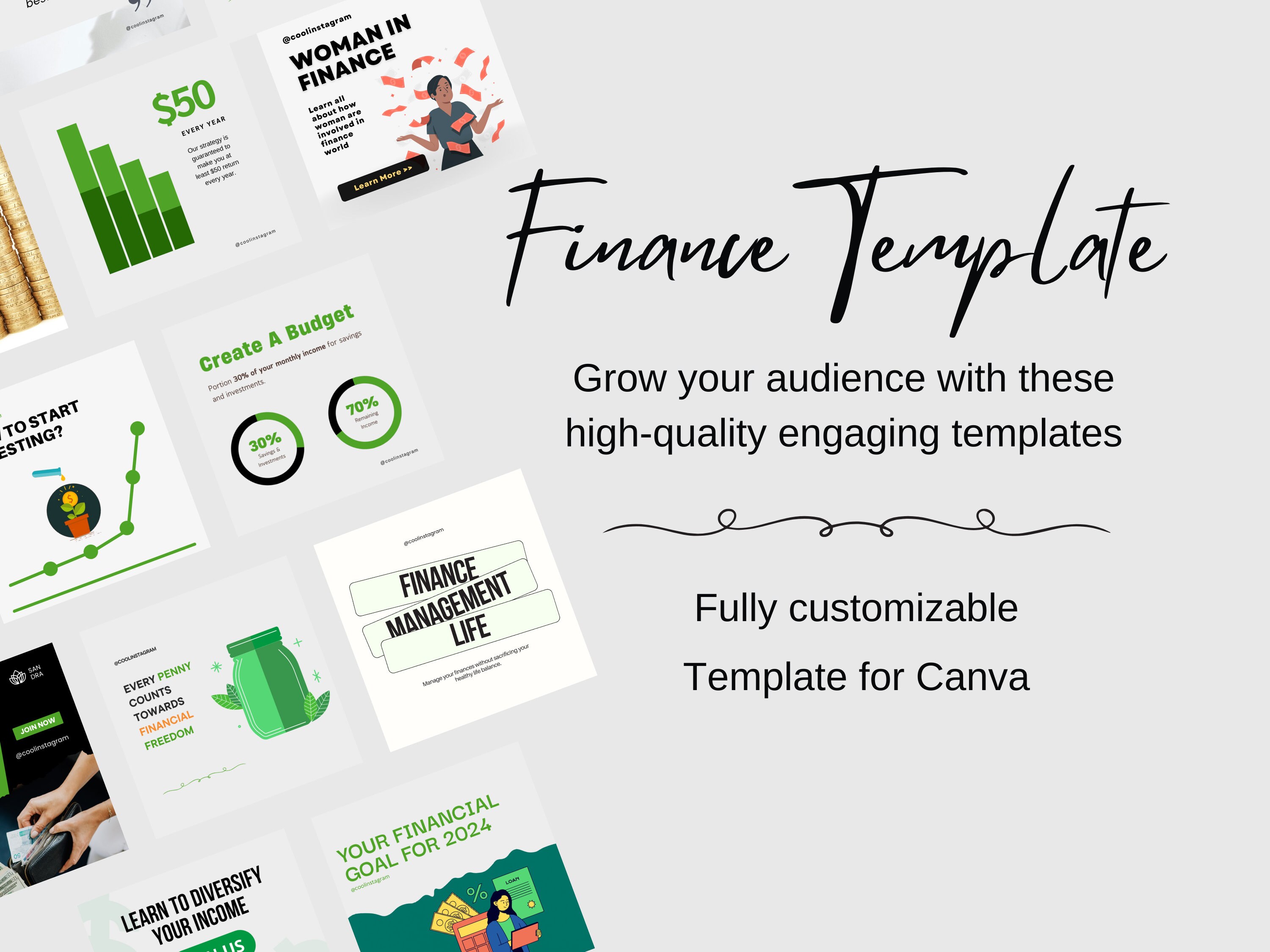 50 Finance Instagram Template Posts to Increase Engagements on Your ...