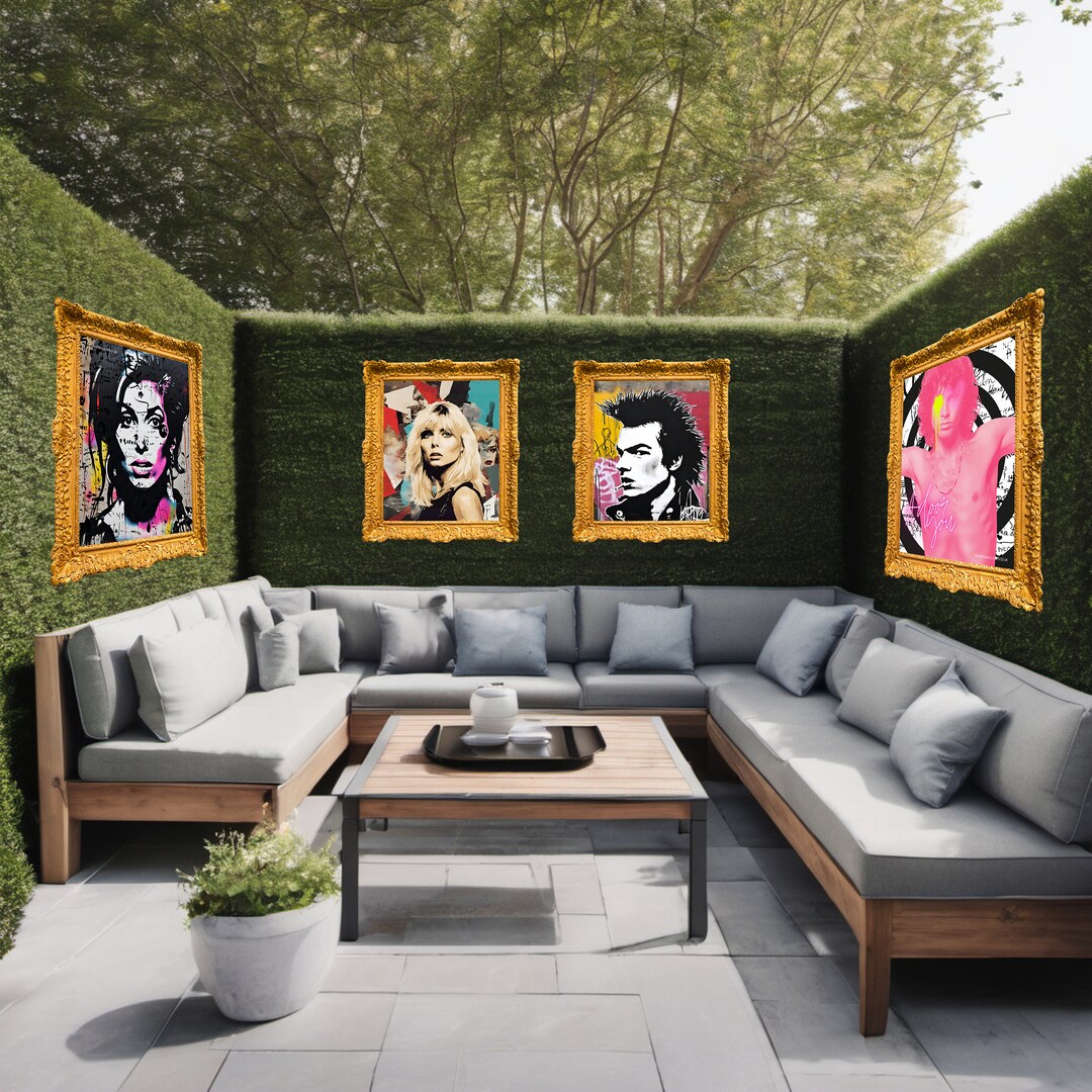 Sid Vicious Outdoor Wall Art, Sex Pistols Art, Garden Decor, Musician ...