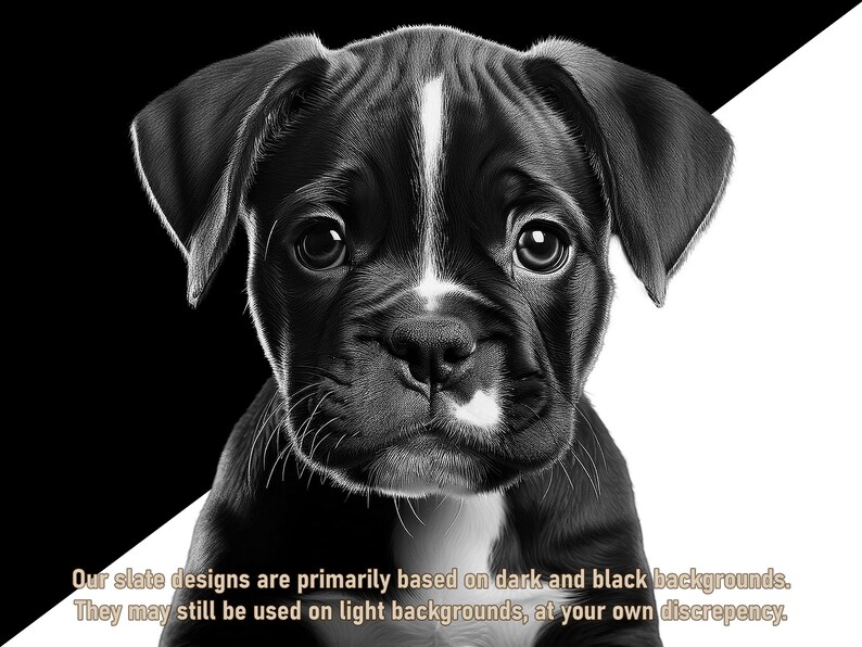 Boxer Dog Laser Engraving PNG Files: Illusion Art, Slate Coasters ...