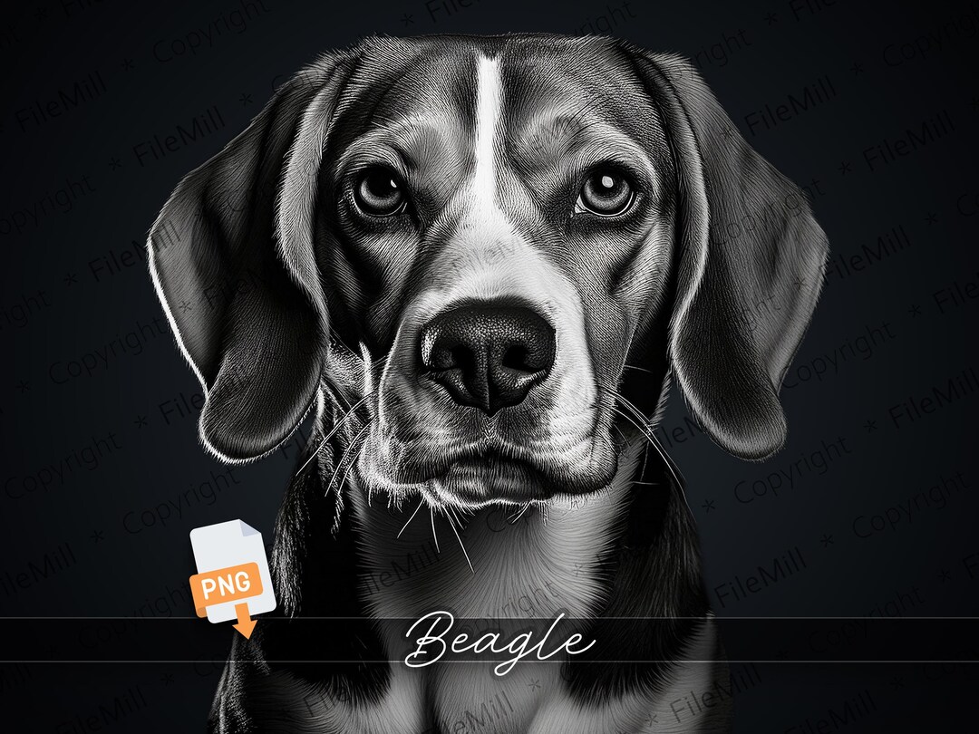 Beagle Dog PNG File: High-resolution Transparent Design (digital ...