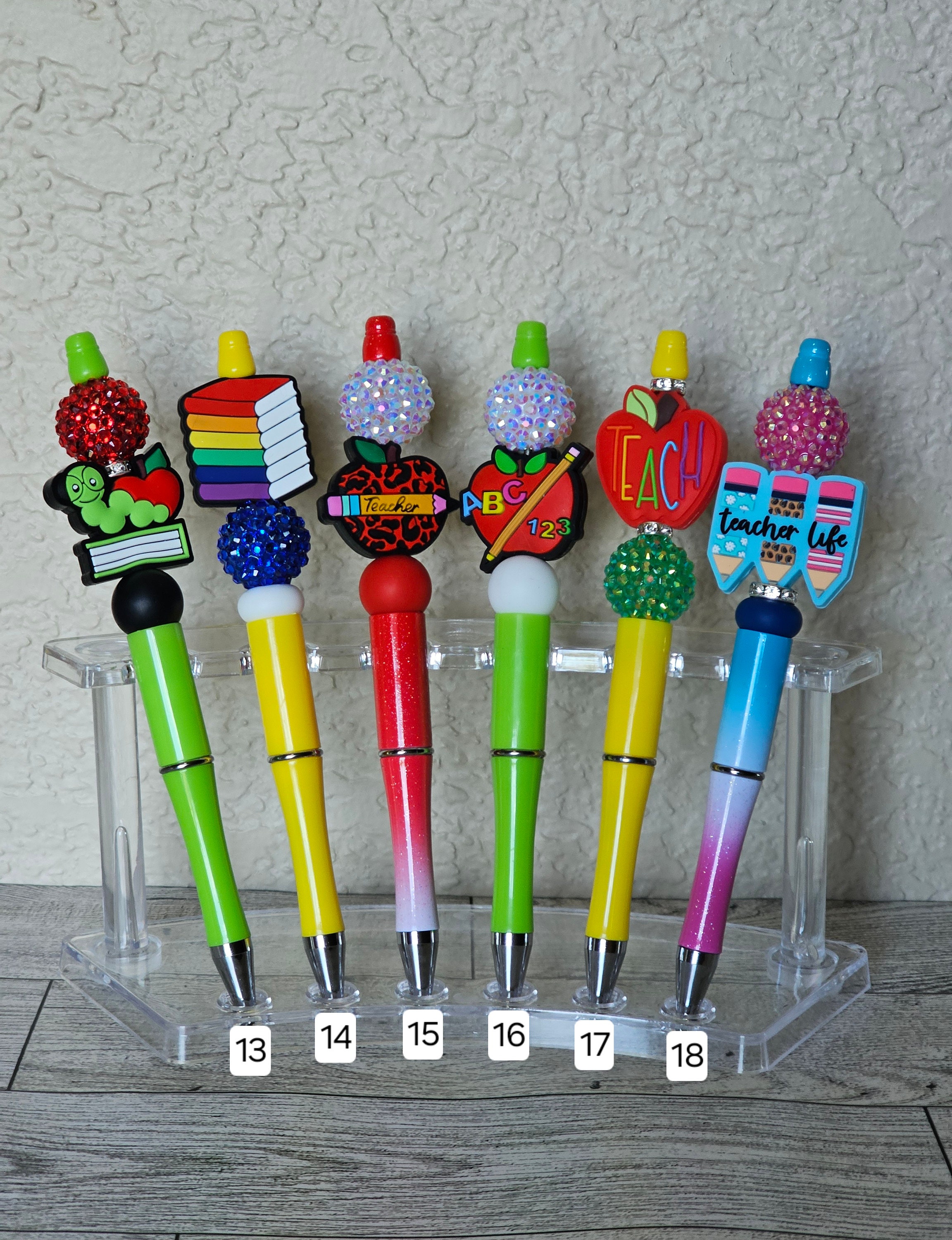 Beaded Pens Custom Pens Teacher Pens Teacher Appreciation Pens - Etsy