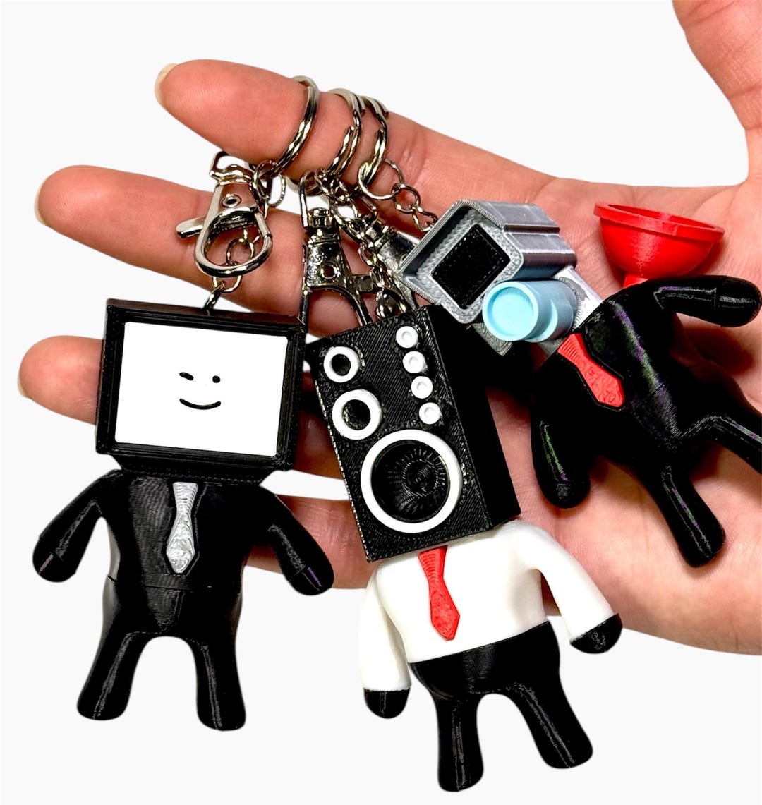 Skibidi Toilet Keychain | CAMERAMAN |SPEAKERMAN | TVMAN | Figures - Etsy