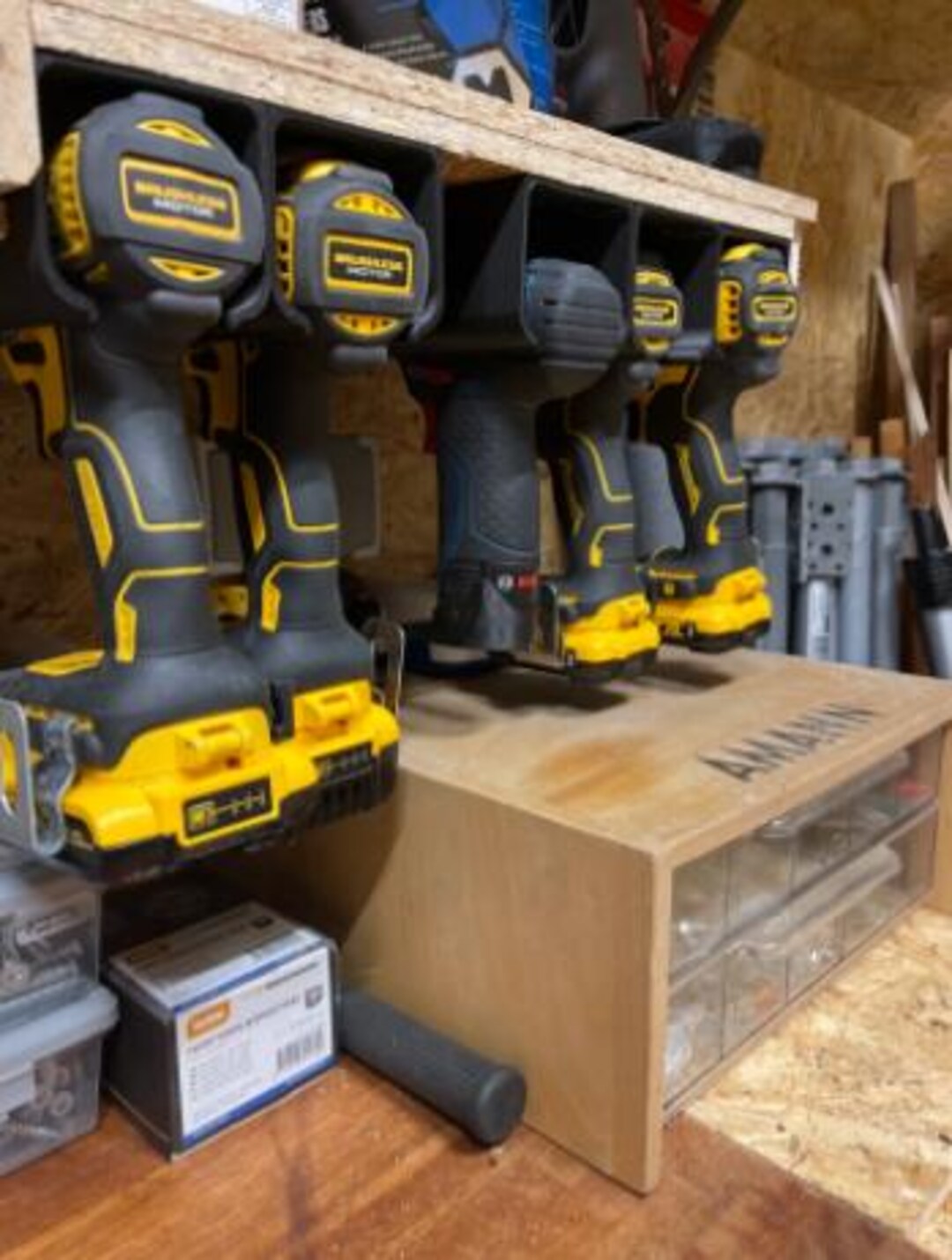 Universal Drill Stand |makita, Dewalt, Bosch, Etc|drill Organizer|tools ...