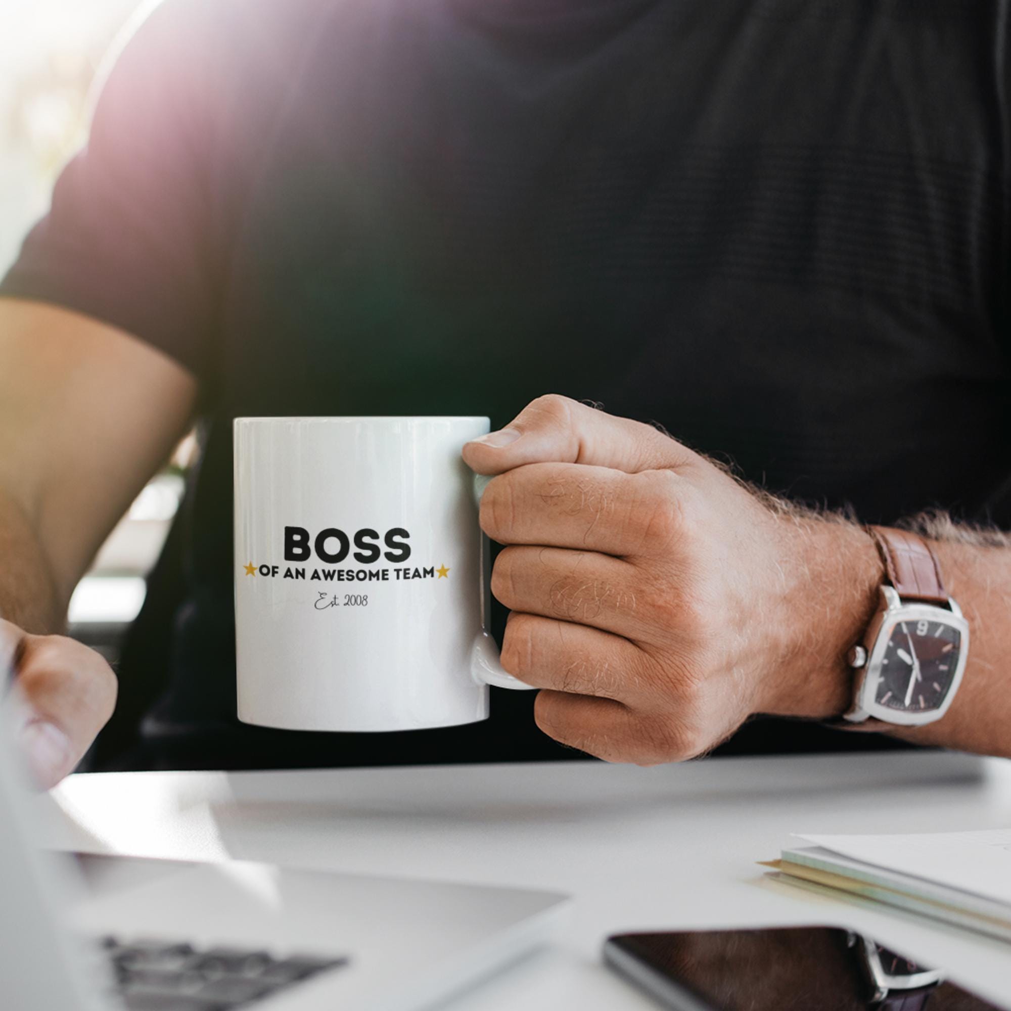 Custom Boss Mug: Personalized Ceramic Cup for Supervisor, Team Leader ...
