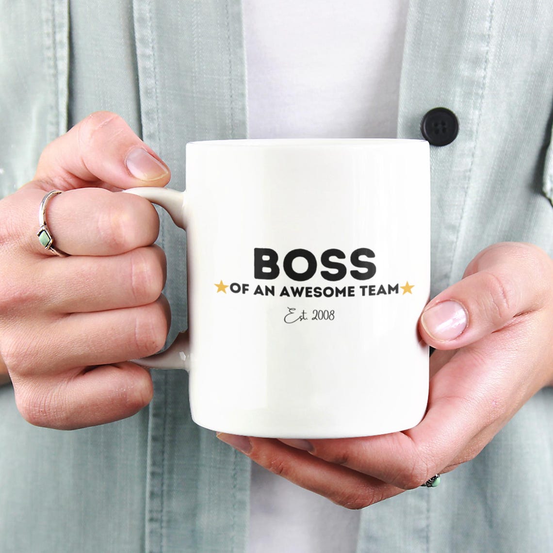 Custom Boss Mug: Personalized Ceramic Cup for Supervisor, Team Leader ...