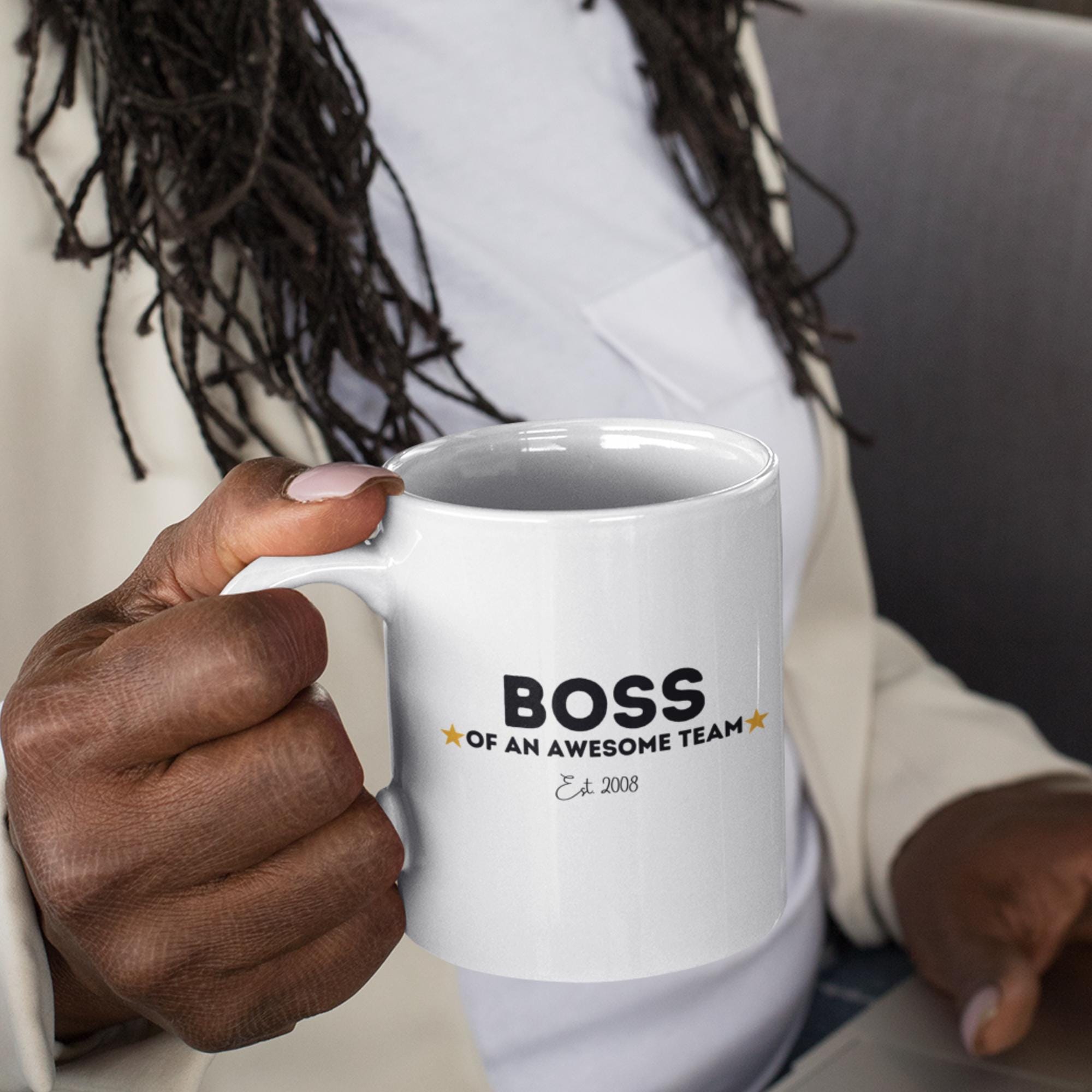 Custom Boss Mug: Personalized Ceramic Cup for Supervisor, Team Leader ...