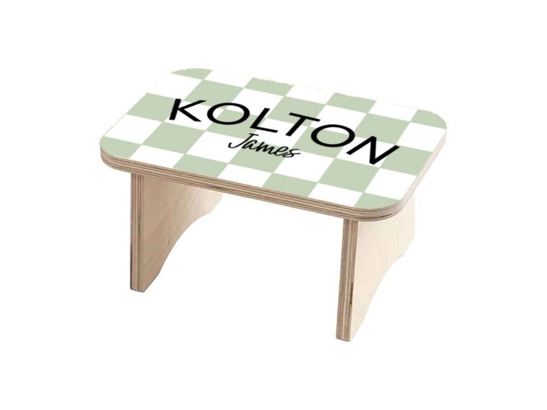 Kids Wooden Step Stool With Name, Toddler Helper, Personalized Childs ...