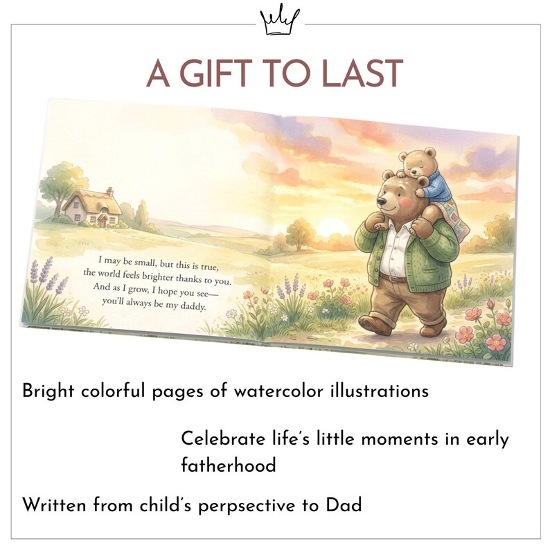 Personalized Father’s Day Book First Father's Day Gift From Baby or ...