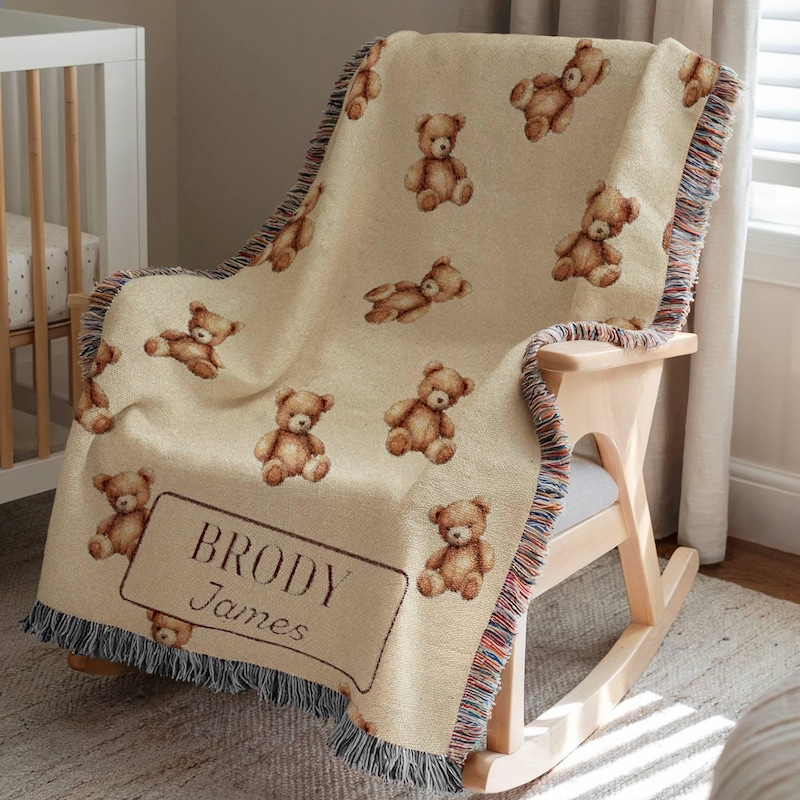 Personalized Woven Teddy - Etsy