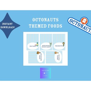 Octonauts Themed Party Food Tents | Set of 15 | Digital Download - Etsy ...