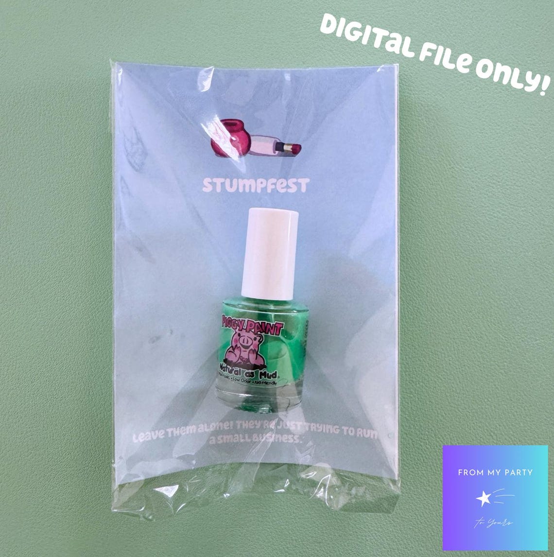 Blue Dog Themed Party Favor Cards | Stumpfest | Single Card | Digital ...