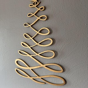 Cursive Tree Wall Decor - Etsy