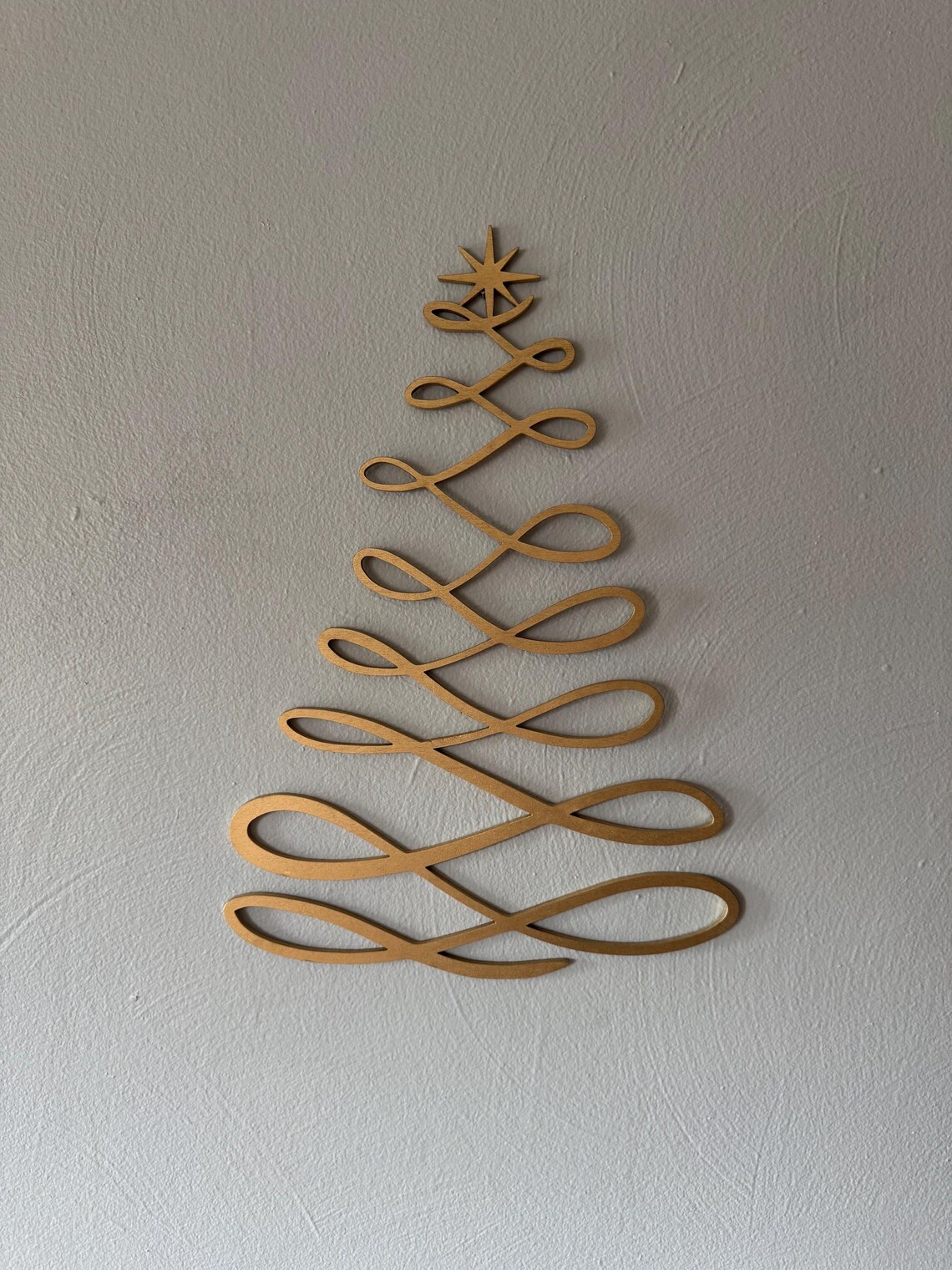 Cursive Tree Wall Decor - Etsy