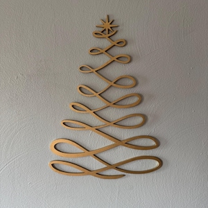 Cursive Tree Wall Decor - Etsy