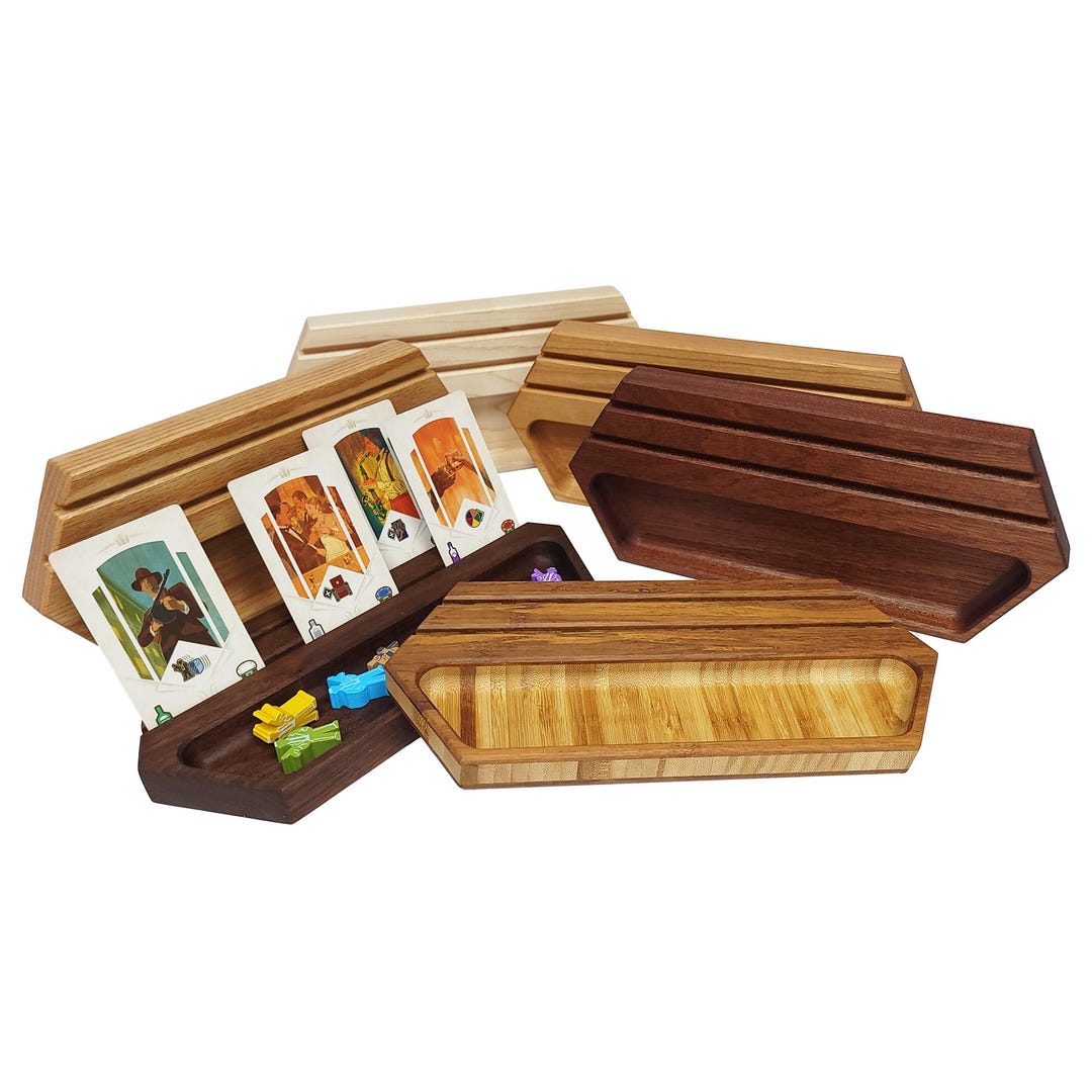 Handcrafted Tabletop Game Trays, Real Wood, Holiday Gift, Board Games ...